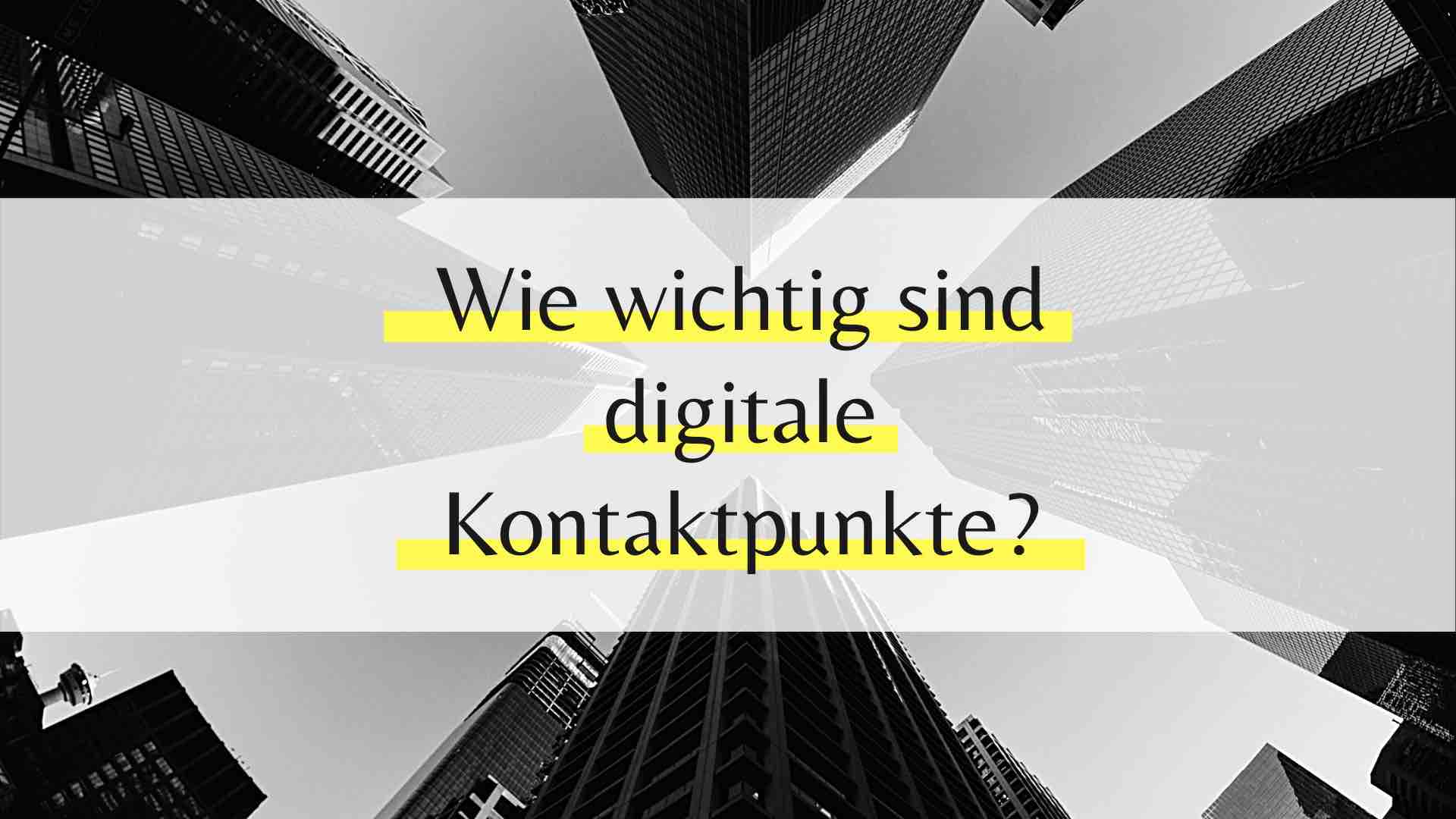 Digitale Kontaktpunkte, eine schnellere Kaufentscheidung erzielen